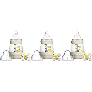 Newborn Easy Start Anti-Colic 4.5-Ounce Bottle with Pacifier Set, Teddy Bear, 0-2 Months, 3 Pack