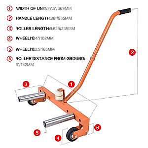 Aain® AA016 Adjustable Wheel Dolly, Tire Dolly for Service Shop