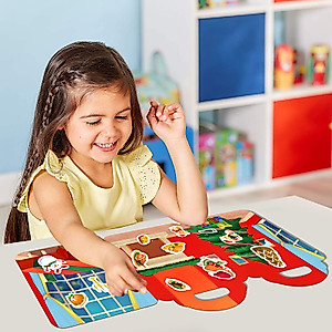 Christmas Reusable Sticker Book for Kids Christmas Theme Activity Books for Toddlers Busy Book Birthday Gifts Car Travel Toys