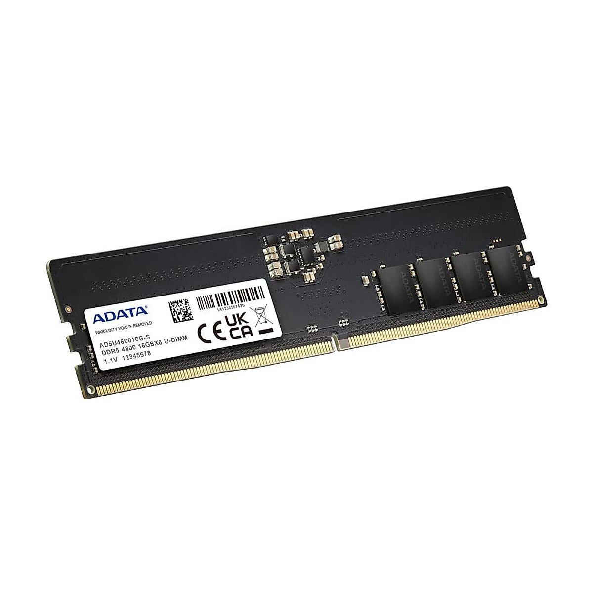 ADATA Premier DDR5 4800MHz 16GB UDIMM Memory RAM Module Single (AD5U480016G-S)
