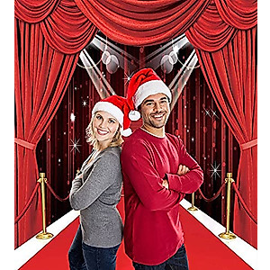 Hollywood Theme Party Decorations Photo Backdrops Red Carpet Backgrounds Vinyl Photography Background Backdrops for Wedding Birthday Party Decoration 5x7ft 053