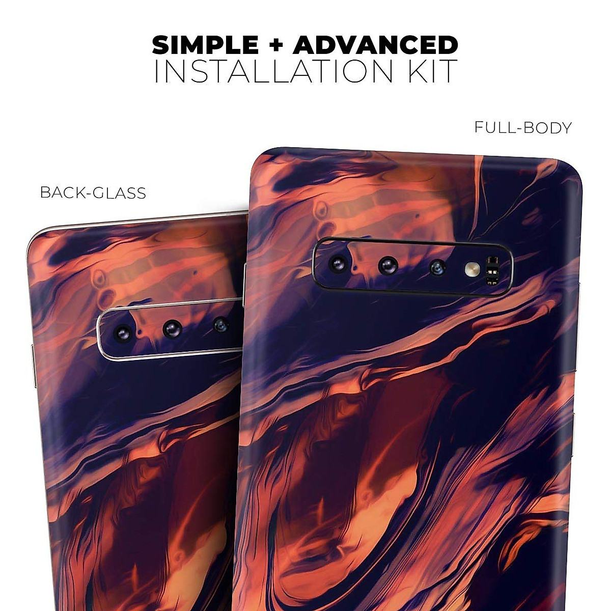 DesignSkinz Blurred Abstract Flow V11 Protective Vinyl Decal Wrap Skin Cover Compatible with The Samsung Galaxy S20 (Screen Trim & Back Glass Skin)
