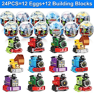 Easter Egg Easter Kids Toys Stem Building Toys for Boys, Easter Basket Stuffers Learning Educational Toys for 3-12 Year Old Boys Girls Party Favors Supplies Easter Gift