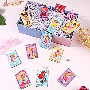 Mwoot 24 Pieces Inspirational Girls Magnetic Bookmarks for Kids, Assorted Cute Magnet Book Markers Kit, Magnetic Page Marker for Girls Book Lovers Students Gifts Reading Supplies(12 Styles,3.5x5.5cm)