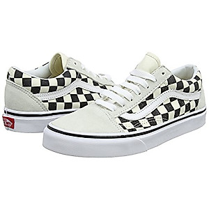 Vans Unisex Low-Top Sneakers, Off-White ((Checkerboard) White/Black 27k), 7 US Men