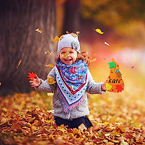 Supla 30 Kits Foam Halloween Pumpkin Decorations DIY Pumpkin Craft Kits Assorted Foam Pumpkin Shapes with Fall Maple Leaves Rhinestone Stickers for Kids Crafts Fall Thanksgiving Halloween Decoration