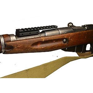 Gotical Low Profile Mosin Nagant 91/30 Scope Mount Weaver Picatinny Rail Mid Length (Pack of 2 - Scope Ring with Rail)
