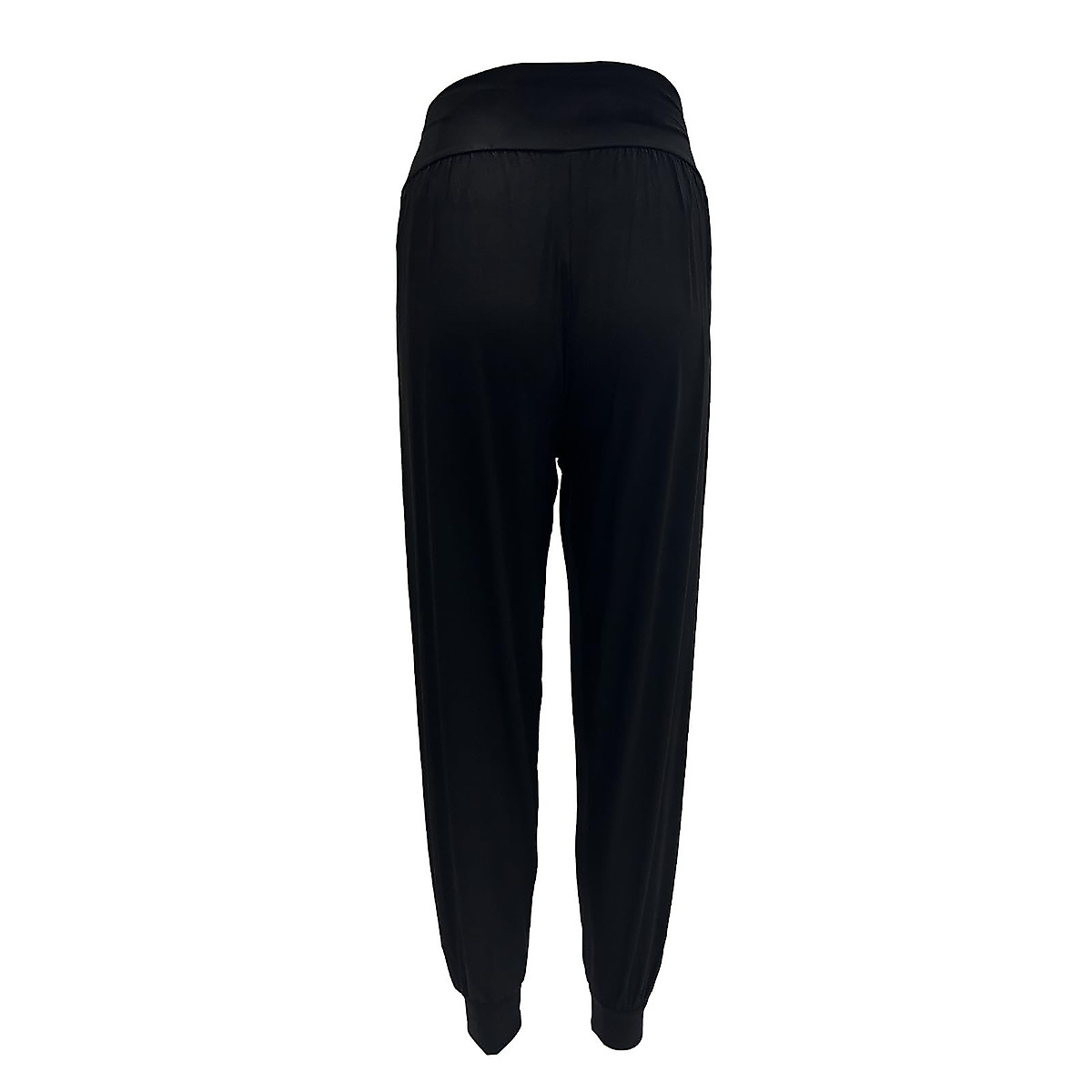 TAIKMD Kids Girls Harem Pants Dancewear Basic Classic Stretchy Loose Yoga Hip Hop Jazz Bootcut Latin Running Long Trousers (11-12, Black)