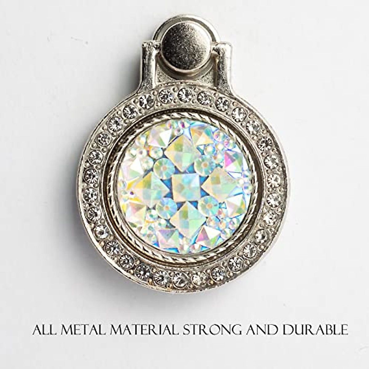 [2 Packs] Gemstones Glitter Bling Bling Phone Ring Holder, Sparkle Phone Ring Grip Artificial Diamond Stand,Rhinestone Cell Finger Ring for Phones,Pad