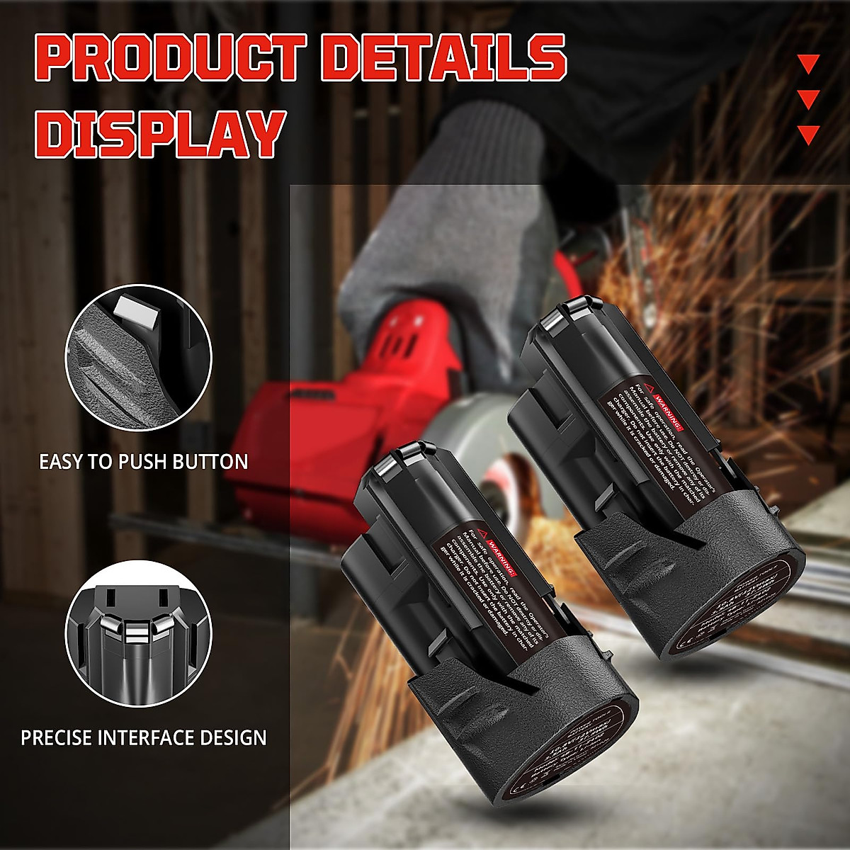 THISSENERGYSYSTEM 2 Pack Battery Replacement for Milwaukee M-12 3.5Ah Battery and Charger Combo Kit, Compatible with 48-11-2420 48-11-2425 48-11-2402 48-11-2440 48-11-2460 Cordless Power Tool