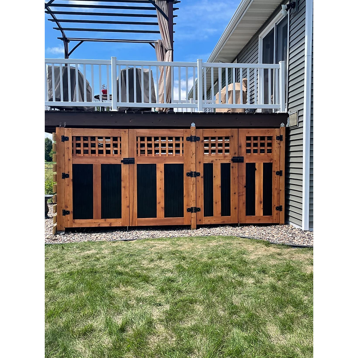 HOME MASTER HARDWARE 3-1/2 inch Heavy Duty T Hinge Gate Hinges Steel Black Finish with Screws 6-Pack (Black)