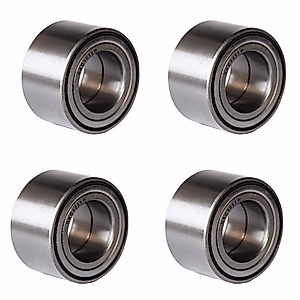 Complete Sealed Front and Rear Wheel Bearing Set - Fits 2002-Up Yamaha Kodiak Grizzly YXZ 450 550 660 700 1000