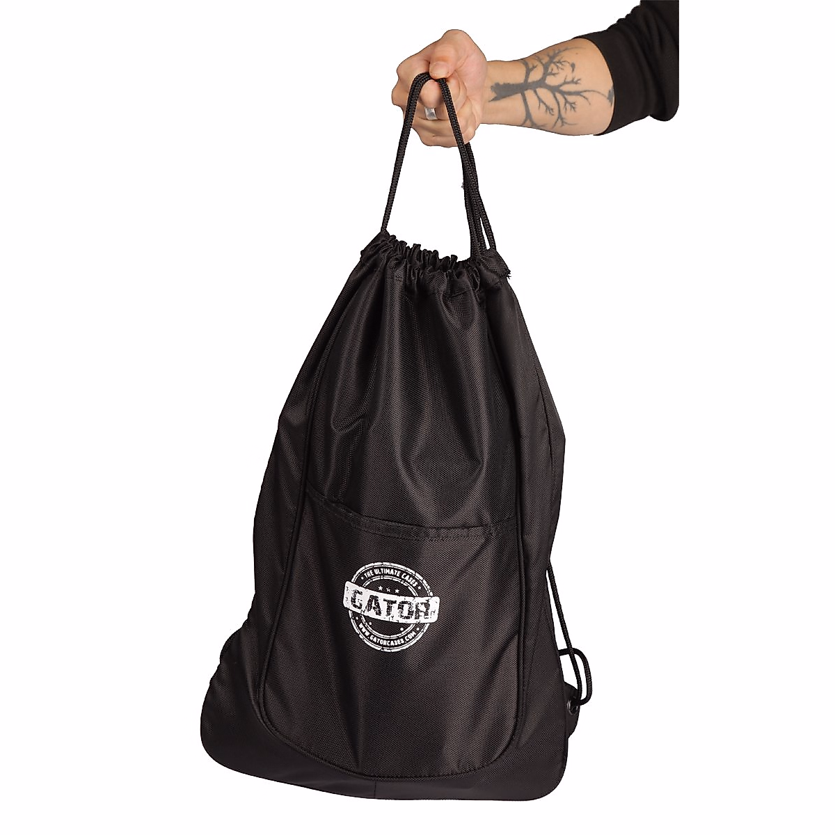 Gator Cases Mini Bone Rotationally Molded Polyethylene Guitar Pedal Board with Cinch Style Carry Bag; USA Made, 12.5" x 6" x 2" (G-MINI BONE)