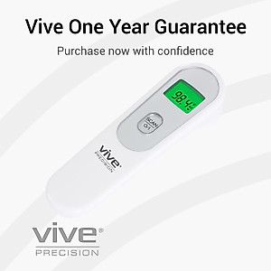 Vive Temporal Forehead Thermometer Scanner for Adults, Kids & Babies - No Touch Medical Grade Infrared Digital Temperature Thermometer for Head, Ear & Fever - Touchless Instant Thermal Temperature Gun