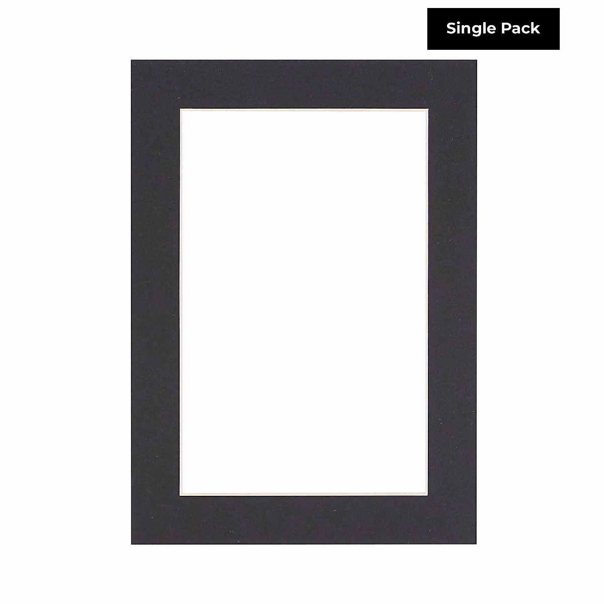 8x10 Mat for 16x20 Frame - Precut Mat Board Acid-Free Black 8x10 Photo Matte Made to Fit a 16x20 Picture Frame, Premium Matboard for Family Photos, Show Kits, Art, Picture Framing, Pack of 1 Mat