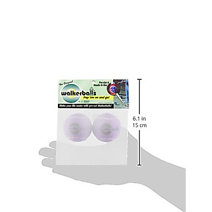 MABIS Pre-Cut Walker Glide Balls, Purple, One Pair