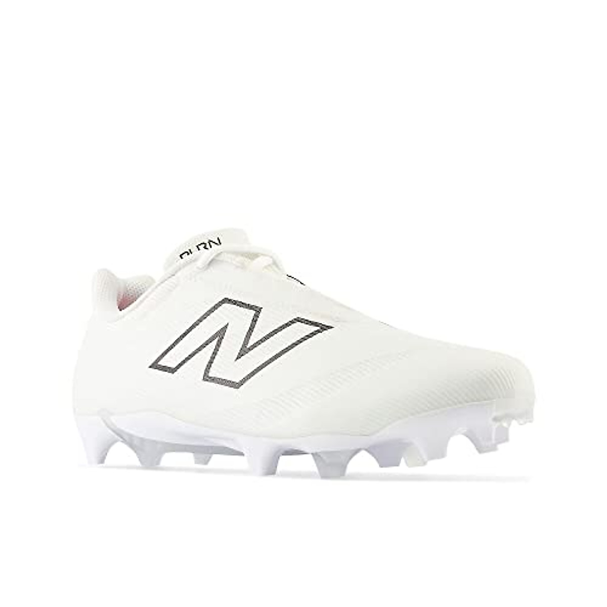 New Balance Unisex BurnX4 Lacrosse Shoe, White/Grey Matter, 12 US Men