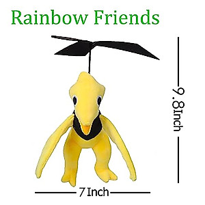 Sokmrus 3pcs Rainbow Friends Plush, Cyan Plush, Lookies Plush, Yellow Rainbow Friends Chapter 2 Plushies (3pc)