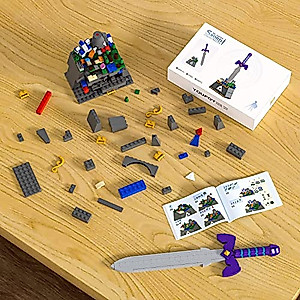 The Master Sword Building Kit, Micro Hyrule Building Blocks Set, Unique BOTW Decorations and Building Toys Gifts for Boys Kids Ages 6-12 Year Old (388 Pieces)
