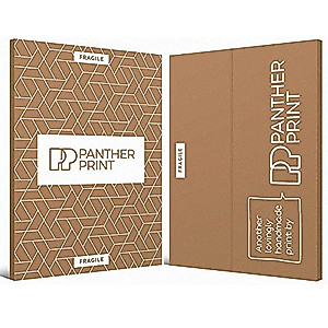 Panther Print, Canvas Prints, Framed Wall Art for Bedroom & Living Room, Modern Home Decor, Pink Black & White Oil Painting Japanese Cherry Blossom Landscape, Print for Special Occasions (31x20cm)