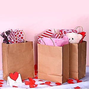 120 Sheets Tissue Paper Gift Wrapping Paper 12 Design Red Heart Pattern Decorative Paper Art Tissue for Mother's Day Wedding Birthday Baby Shower Gift Bag Decoration