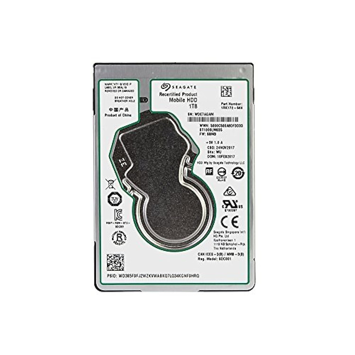 Seagate 1TB Laptop HDD SATA 6Gb/s 128MB Cache 2.5-Inch Internal Hard Drive (ST1000LM035) (Renewed)