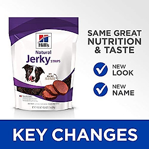 Hill's Natural Jerky Strips with Real Beef Dog Treats, 7.1 oz. Bag