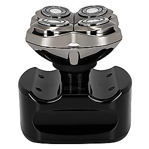 Skull Shaver Pitbull Gold PRO Head Shaver for Men,Wet/Dry 4 Razor Hair Trimmer with US USB Adapter & Charging Cable,4D Rechargeable Rotary Shaver with Lithium-Ion Battery, Water Resistant Grooming Kit