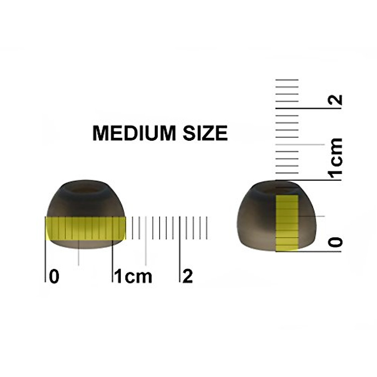 12pcs (TRS-B) 4S / 4M / 4L Replacement Ear Adapters Earbuds Ear Tips Compatible with Sennheiser IE Series, CX Series, CXC Series, CXL Series, OCX Series, MM Series In Ear Earphones Headphones