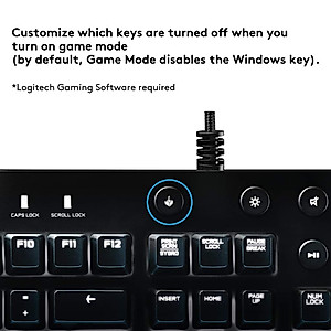 Logitech G610 Orion Red Backlit Mechanical Gaming Keyboard 920-007839 (Renewed)