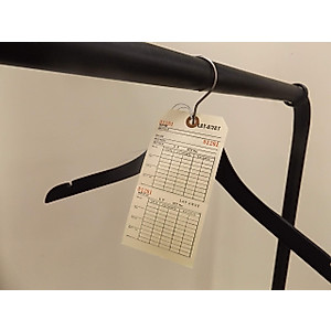 NAHANCO Lay-Away Tag, Strung, Two Parts Perforated, Numbered - Manila, 500/Pack