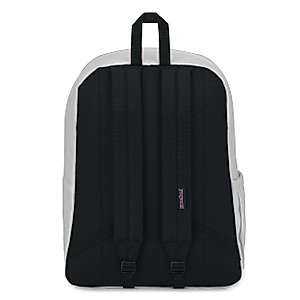 JanSport SuperBreak Backpack - School, Travel, or Work Bookbag with Water Bottle Pocket - White