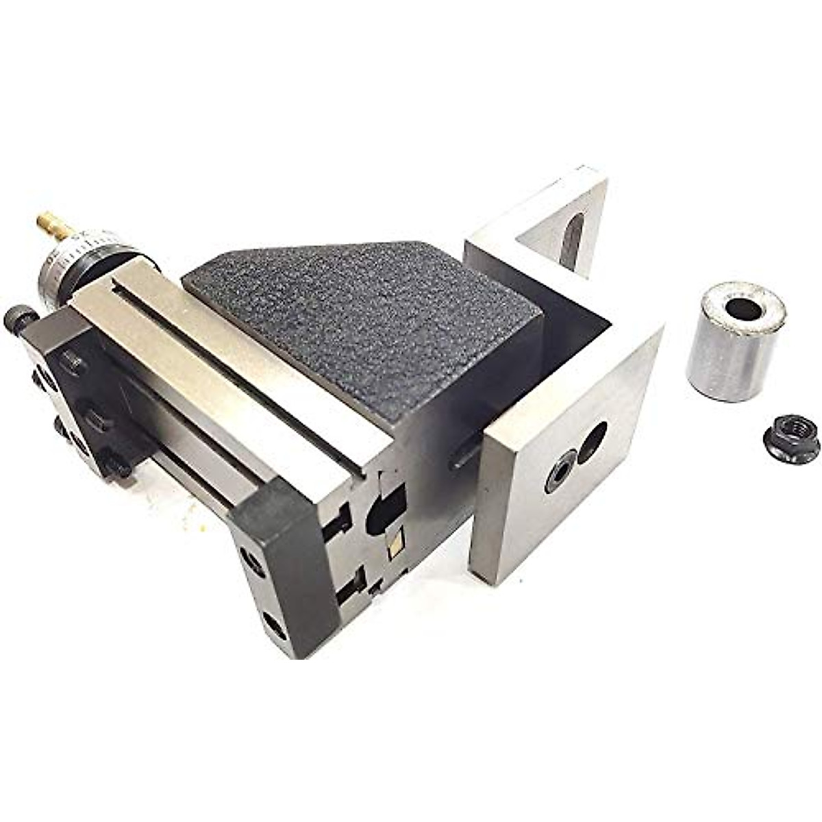 Mini Vertical Milling Slide Mounted on Z Type Caste Iron Angle Plate -Direct Fit for Mini Lathes