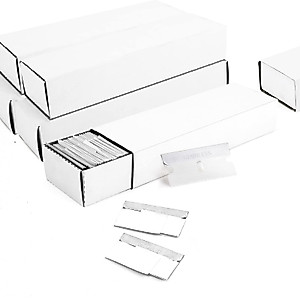 FOSHIO 600PCS Stainless Steel Single Edge Razor Blades, Individually Wrapped Blades for Razor Blade Scraper, Removing Labels, Stickers, Decals, Gasket, Cleaning Glass Stove Top, Window