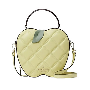Kate Spade Honeycrisp Apple Novelty Crossbody Quilted Leather Green Multi