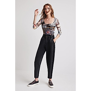 Desigual woMens Casual Blouse, Black, Large US