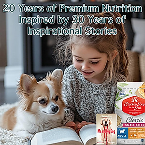 Chicken Soup for The Soul Classic Dry Small Bites Adult Dog Food, Chicken, Turkey & Brown Rice Recipe, 28 Pound Bag | Soy, Corn & Wheat Free, Small Breed Dog Food Made with Real Ingredients