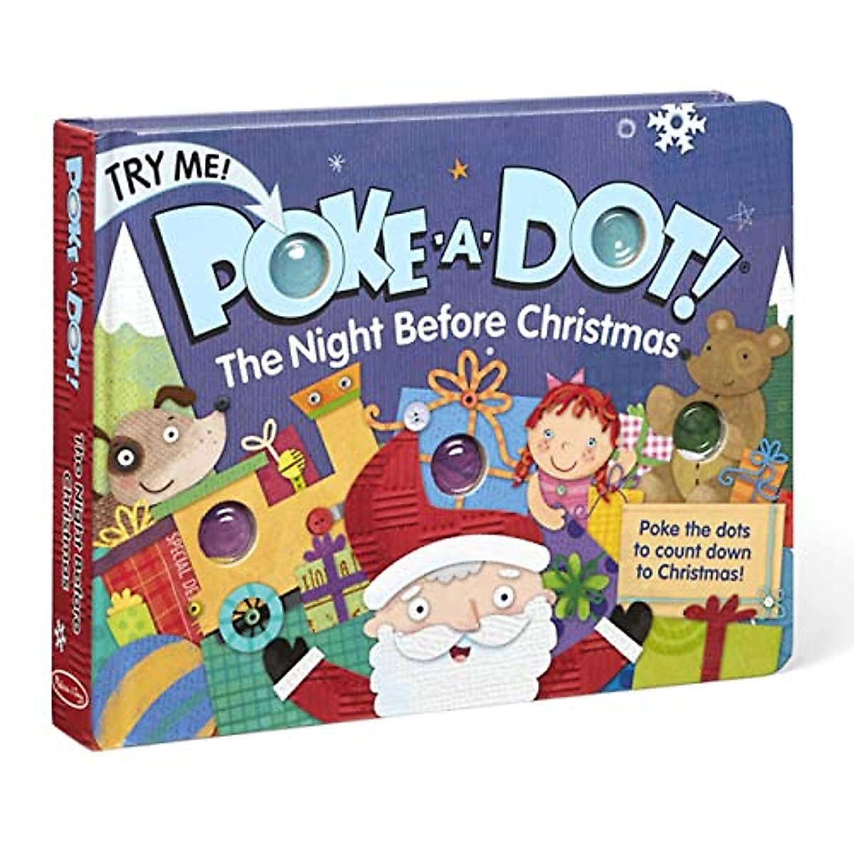 Melissa & Doug Children's Book - Poke-a-Dot:The Night Before Christmas (Board Book with Buttons to Pop)