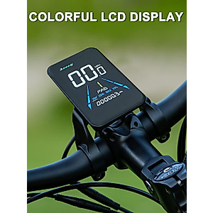 HAOQI Electric Bike for Adults, 26" x 4.0 Fat Tire Ebike, 750W Brushless Motor Mountain Bike with 48V 20AH Removable Battery, Electric Bicycle with 7 Speed to 28MPH