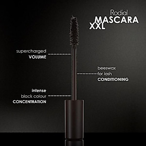 Rodial Mascara XXL- Black 0.4 fl oz, Supercharged Volume Lash Mascara, Long-Wear and Non-Clumping Formula, High Volume Black Mascara XXL