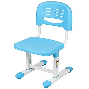 VIVO Height Adjustable Kids' Desk Chair, Chair Only, Multifunctional Interactive Workstation for School Study or Play, Children's Ergonomic Seat with Back, Blue, DESK-V201B-CH