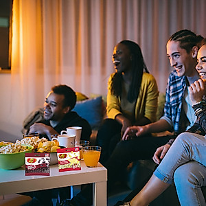 Needzo Movie Night Snack Mix Soda and Buttered Popcorn Jelly Beans, Gourmet Chewy Candy for Boys or Girls, Shareable Bagged Candies, Pack of 2