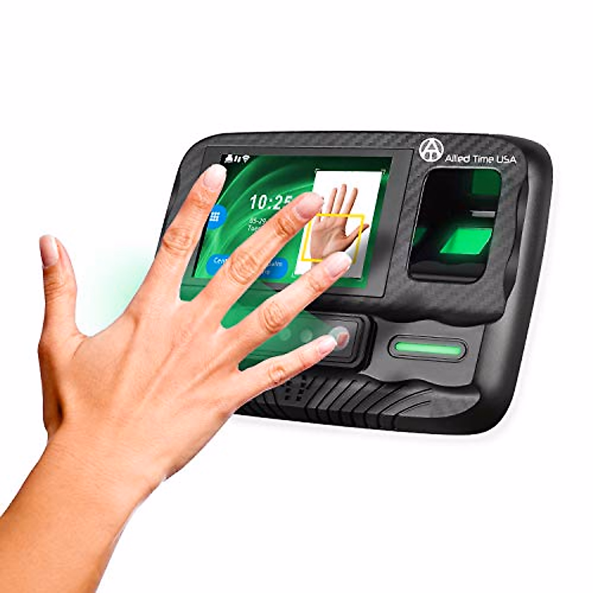 Biometric Employee Time Clock with Online Reporting - Face, Palm, Finger, Badge, WiFi Ready (#CB4000)