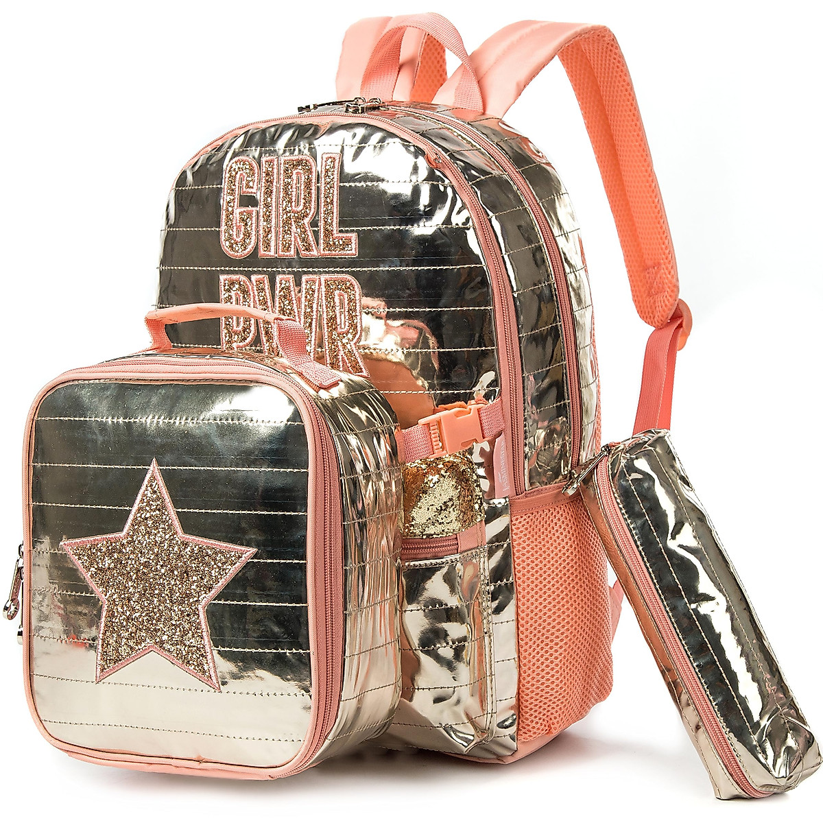 Backpack for Girls School Bag with Lunch Box Girls Backpack Set for Elementary Preschool Bookbag