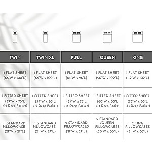 California Design Den Soft 100% Cotton Sheets Twin-XL Bed Sheet Set with Deep Pockets, 3 Pc Extra Long Twin Cooling Sheets with Sateen Weave (White)