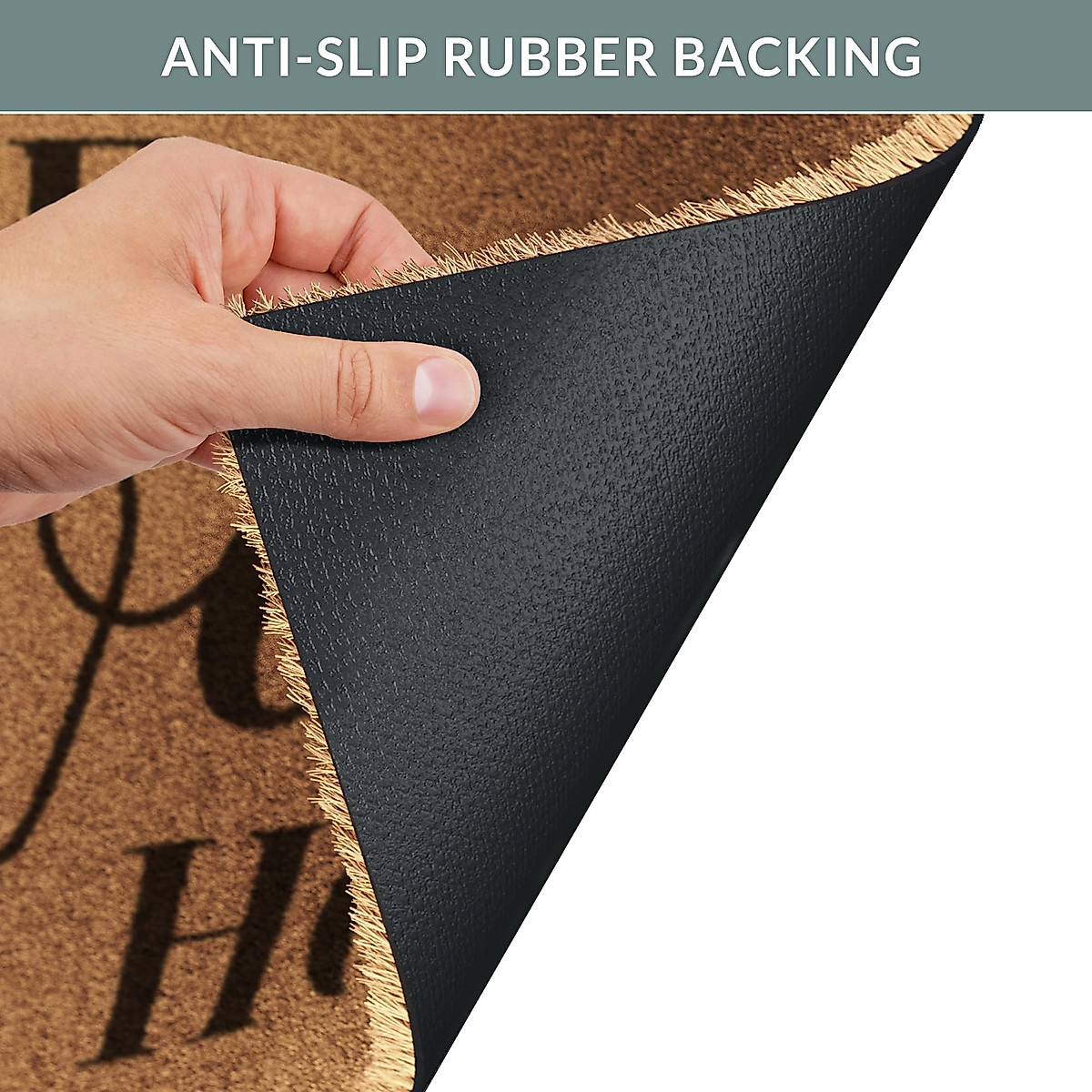 Barnyard Designs Doormat Welcome Mat for Outdoors, Large Front Door Entrance Mat, 30x17, Brown (Home Sweet Home)