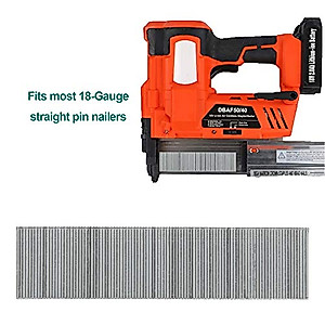 5000 Pack F32 1-1/4" 18 Guage Galvanized Brad Nails, Heavy Duty Narrow Crown Staples for Nail Gun, 18 Gauge Straight Pin Nailers1
