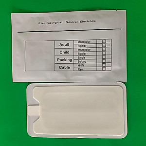KTELI ESU-JB01 Adult Monopolar ESU Plate Professional Disposable Electrode Sheet Negative Plate 20 Pieces per Package