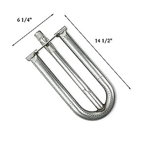Htanch SN2461(3-Pack) SA2461 (3-Pack) 16GA Heat Plate Burner and Burner Electrode Replacement for American Outdoor Grill 24NB, 24NG, 24NP, 24PC, 36NB, 36PC Grills