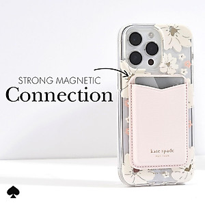 kate spade new york Magnetic Wallet/Card Holder - Compatible with MagSafe Phones and Cases - Pale Dogwood